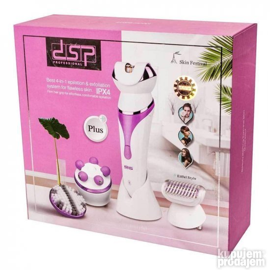 DSP epilator/masažer/trimer 4u1