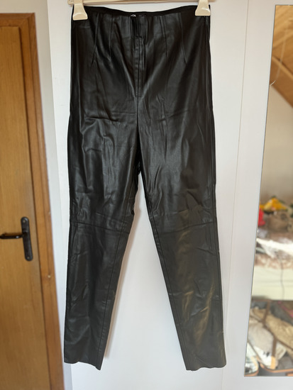 ZARA pantalone S vel imitacija koze