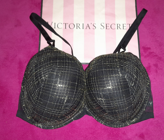 Victoria secret crno zlatno brusb 36DD/80E NOVO!