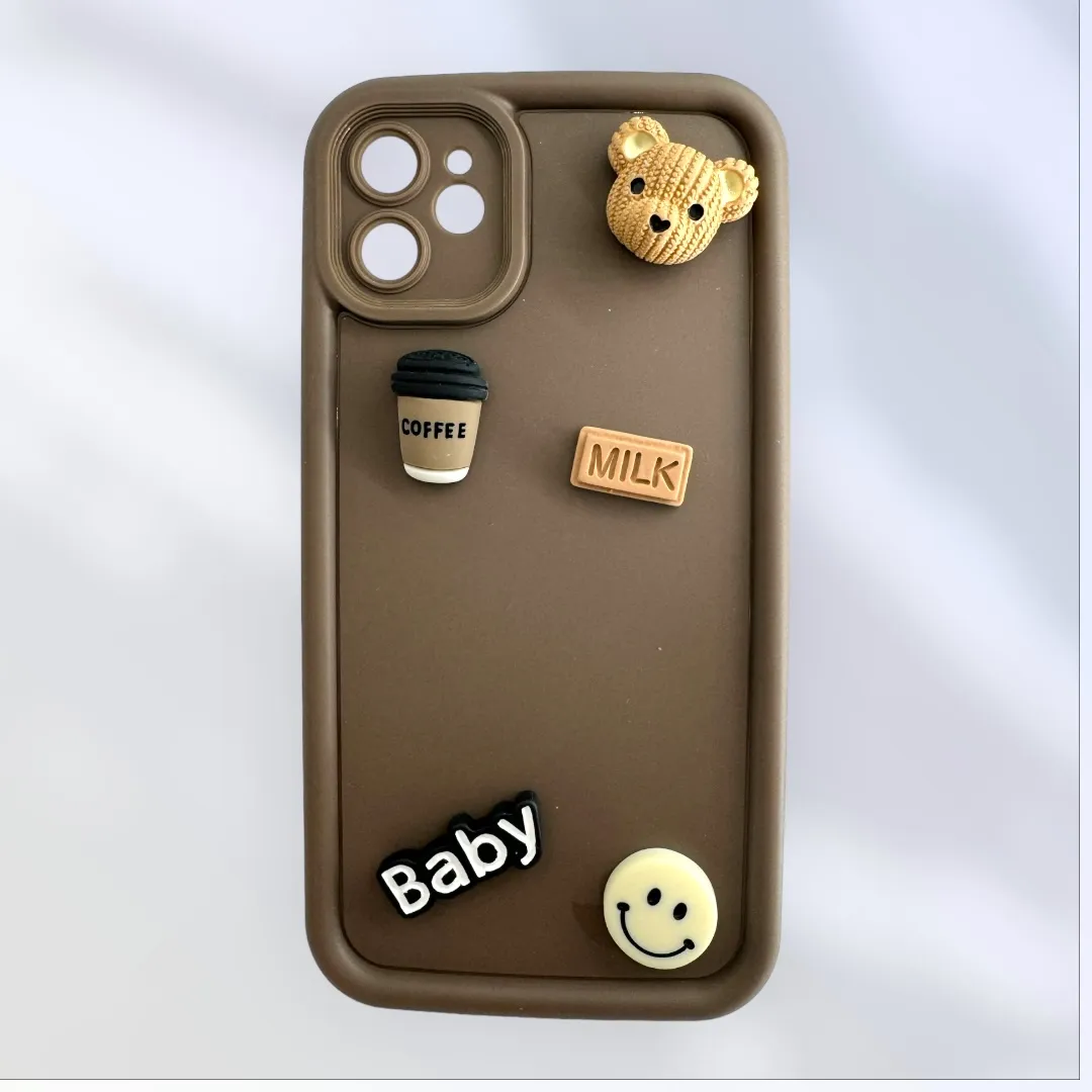 Maska coffee bear za iPhone 11 braon