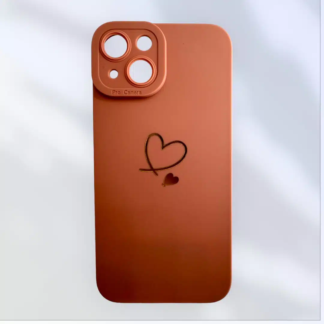 Maska color heart za iPhone 15 roze