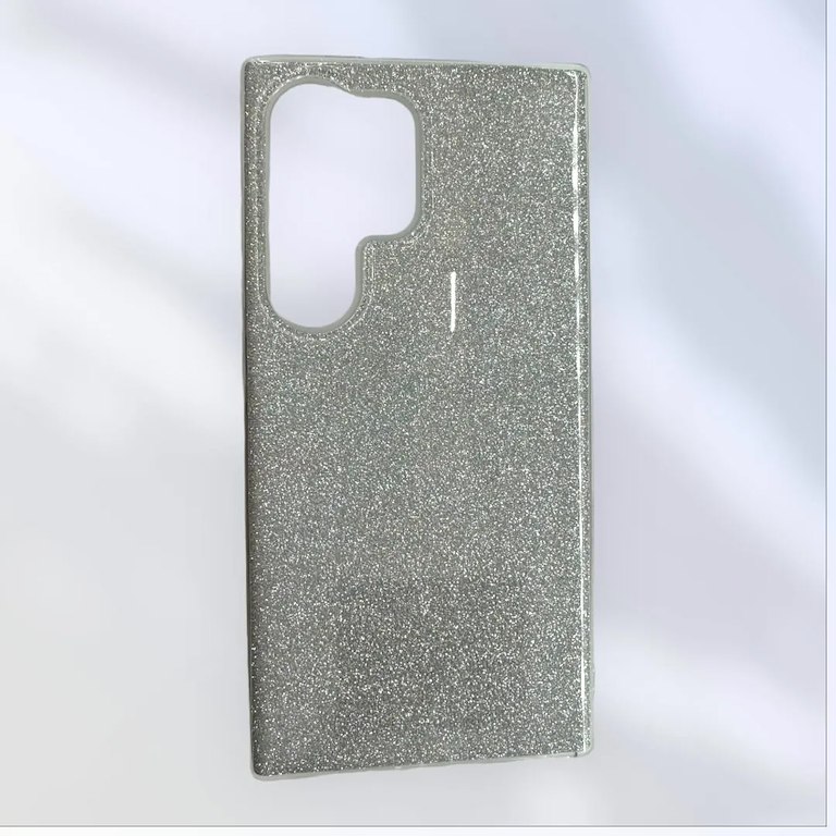 Maska Crystal Dust za Samsung S24 ultra srebrna