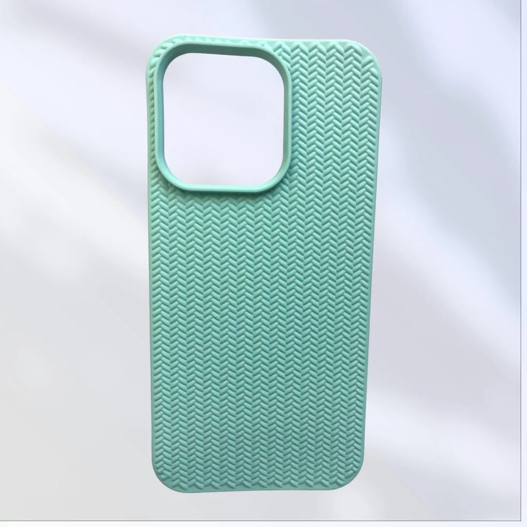 Maska Knitted za iPhone 14 pro mint