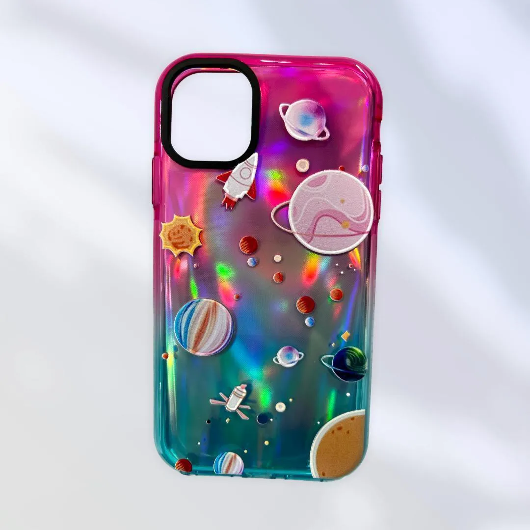 Maska Neon Print za iPhone 11 universe