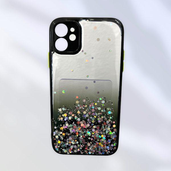 Maska Frame Glitter za iPhone 11 crna