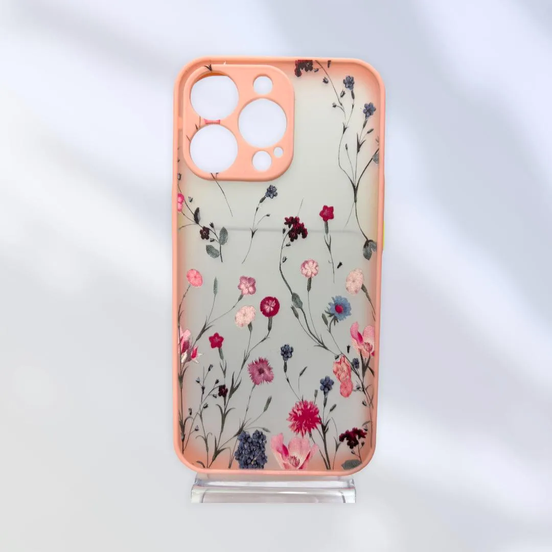 Maska Matte Painted za iPhone 13 pro flowers