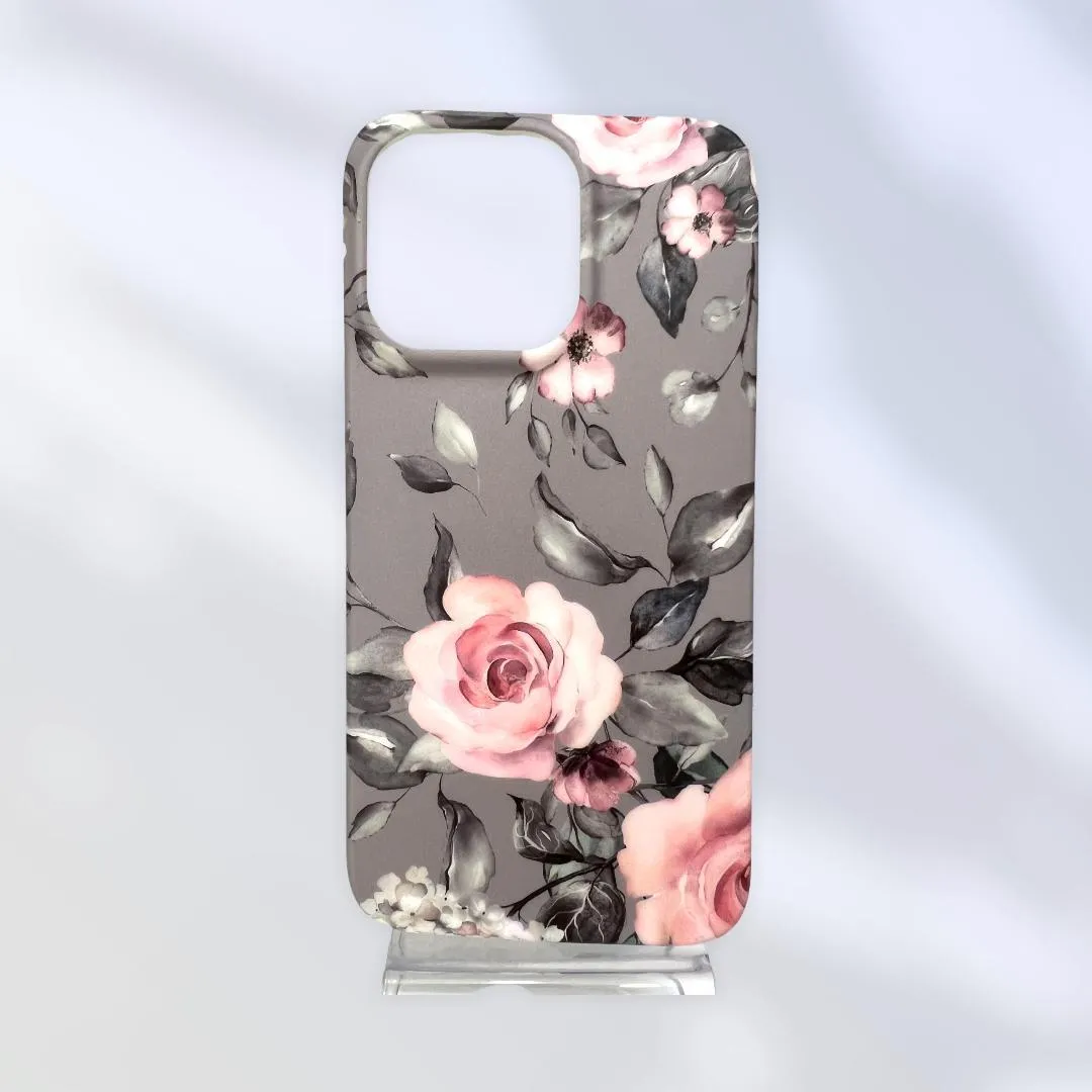 Maska Delicate Flower za iPhone 13 pro siva