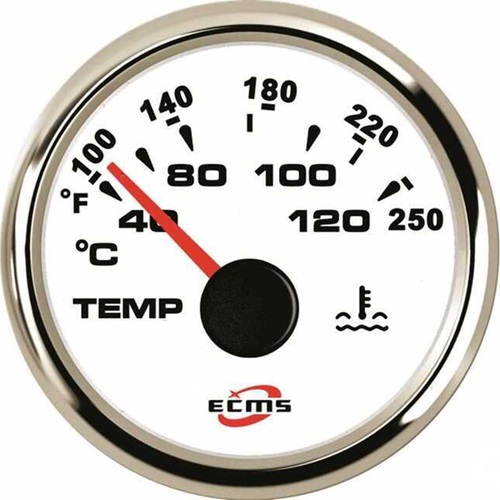 POKAZIVAČ TEMPERATURE VODE 120° ECMS – WHITE CHROME