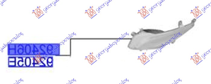 ZADNJA MAGLENKA / KATADIOPTER (O) Leva str. HYUNDAI i20 (2020-2024) (OEM: 92405-Q0000, 92405Q0000)