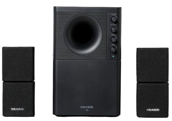 Microlab X2BT Aktivni drveni zvucnici 2.1 sistem 46W RMS (20W+2*13W) 3,5mm, BLuetooth