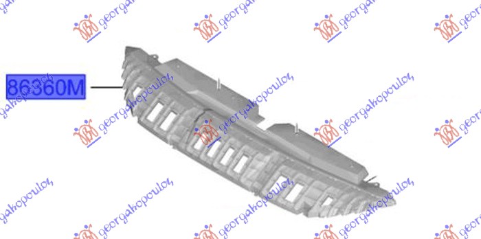 POKLOPAC VEZNOG LIMA GORNJI PLASTICNI (O) HYUNDAI i20 (2024-) (OEM: 86390-Q0000, 86390Q0000)