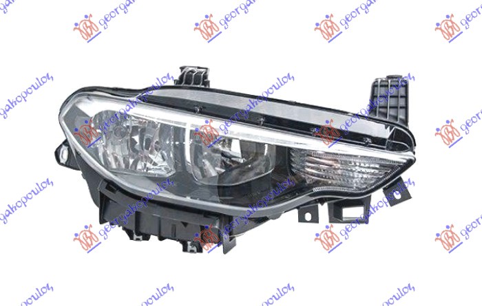 FAR ELEKTRICNI CRNI (H3/H15) (MARELLI) Desna str. FIAT TIPO (2021-) (OEM: 52113796, 52145159, 52214456)