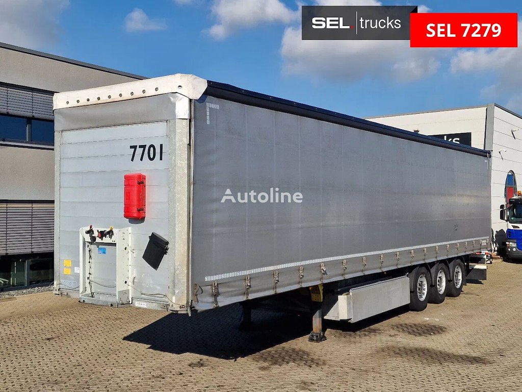 Schmitz Cargobull SCS 24/L 13.62 EB EDSCHA / Liftachse poluprikolica sa kliznom ceradom