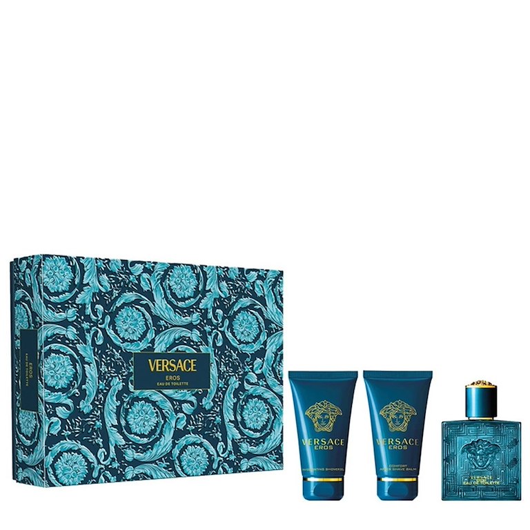 VERSACE EROS SET(EDT 50ML+SHOWER GEL 50ML+AFTER SHAVE BALM 50ML) MEN 7400614