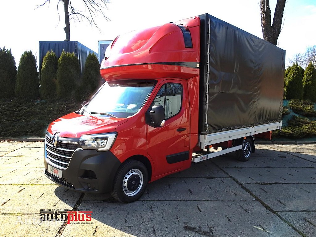 Renault MASTER PLANDEKA 10 PALET WEBASTO TEMPOMAT KLIMATYZACJA LEDY PNEU kamion s ceradom < 3.5t