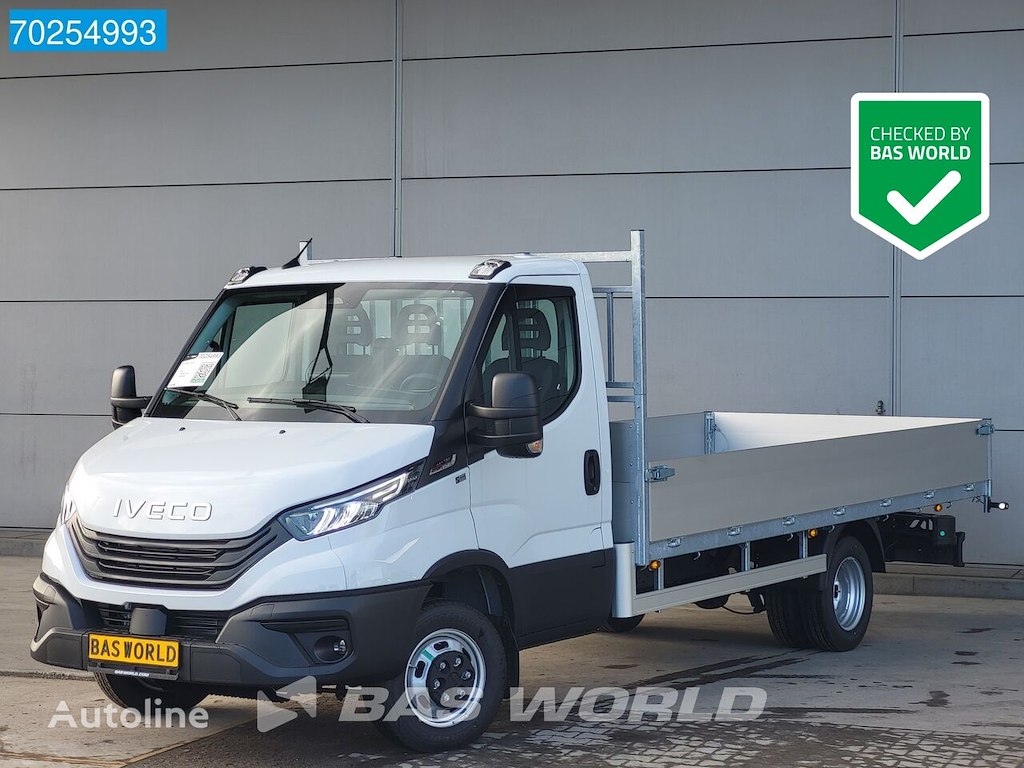 Novi IVECO Daily 35C18 3.0L Automaat 2025 model Open laadbak 450cm Navi Cam kamion s ravnom platformom < 3.5t