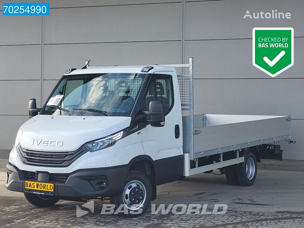 Novi IVECO Daily 35C18 3.0L Automaat 2025 model Open laadbak 450cm Navi Cam kamion s ravnom platformom < 3.5t