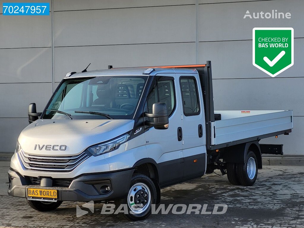 Novi IVECO Daily 35C18 3.0 180PK Nwe model 2025 Dubbel Cabine Open laadbak kamion s ravnom platformom < 3.5t