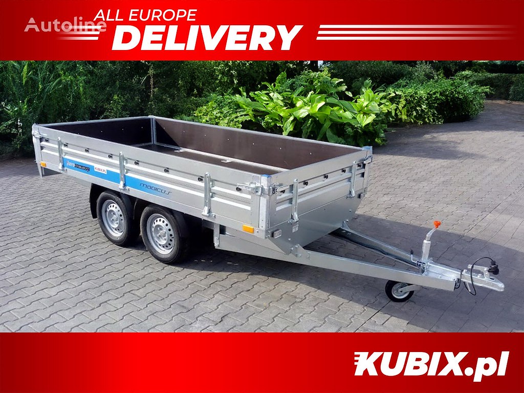 Nova Kubix Twin-axle trailer Faro Magicus 300x150x35, GVW 750kg, wheels und auto prikolica