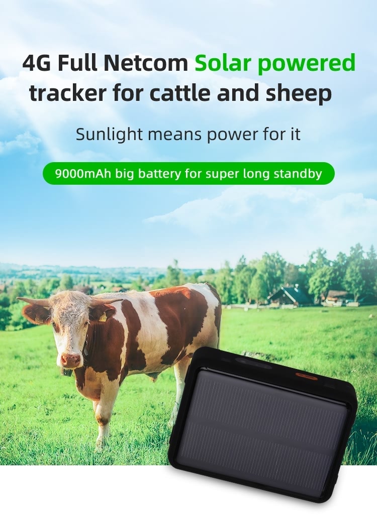 Solarni GPS Traker za stoku 4G GPS V44 (9000mAh baterija)