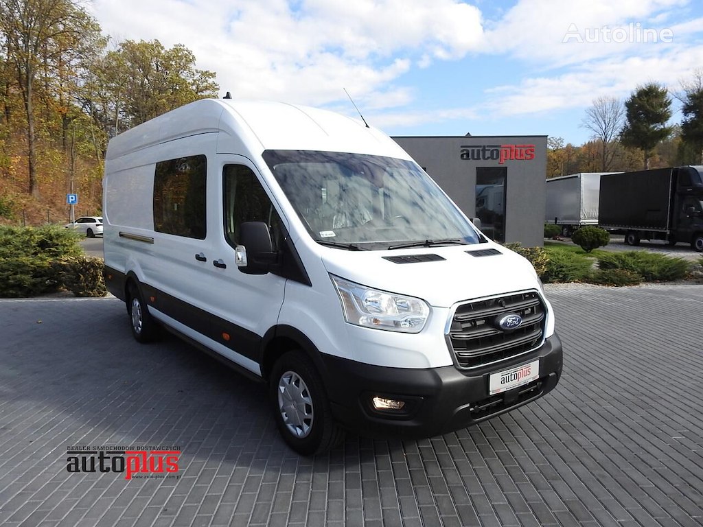 Ford TRANSIT FURGON BRYGADÓWKA 6 MIEJSCA TEMPOMAT KLIMATYZACJA LEDY kombi minibus