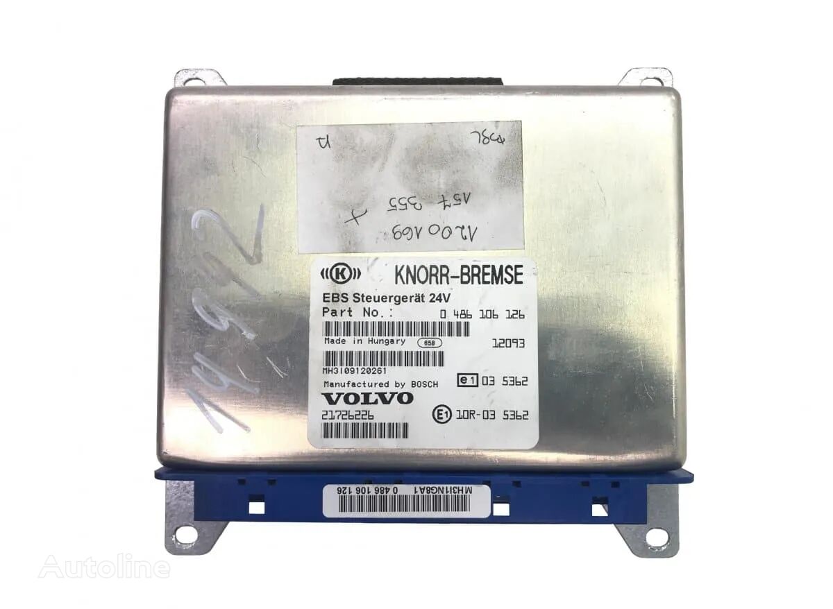 Unitate de Control EBS 24V upravljačka jedinica za Knorr-Bremse pentru Volvo 21726226 0486106126 kamiona