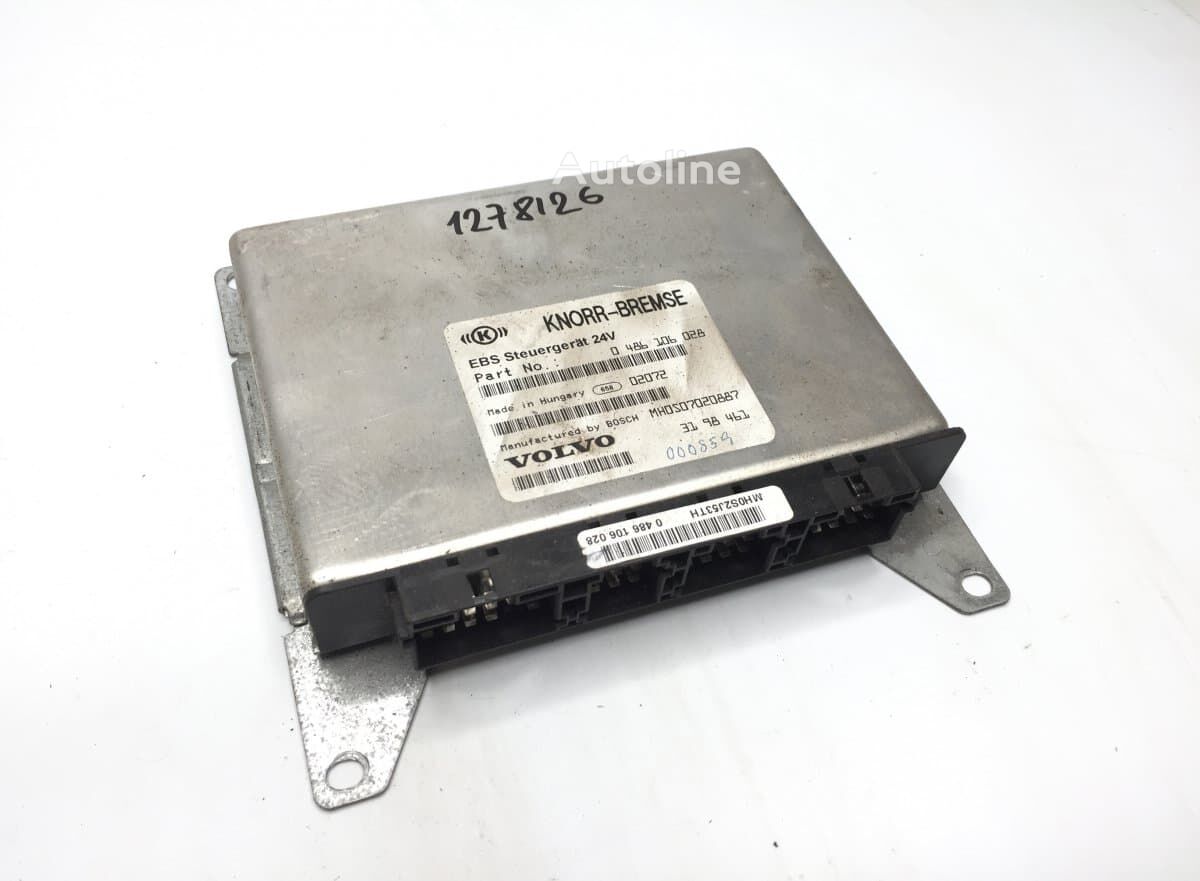 Unitate de Control EBS 3198461 upravljačka jedinica za Knorr-Bremse 24V Part No. 0486108028 pentru Volvo kamiona