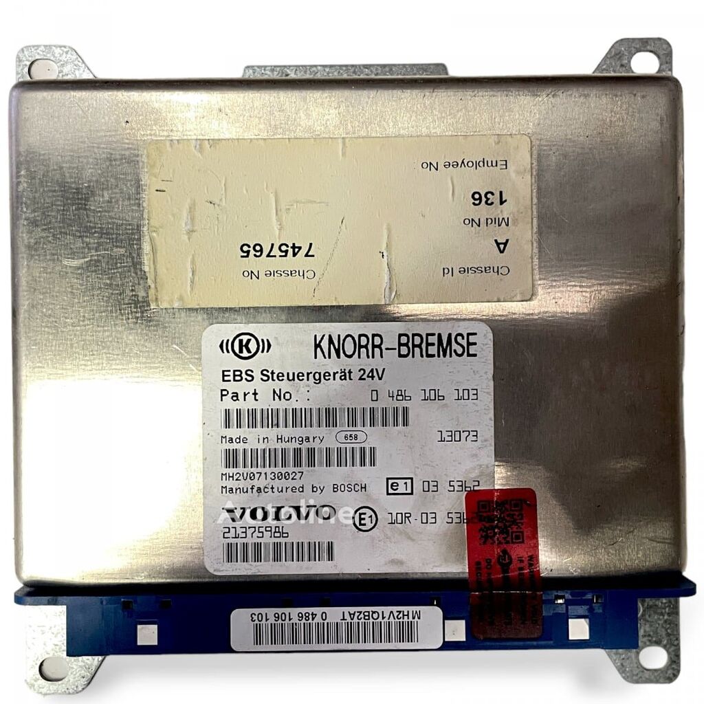 Unitate de Control EBS 0 486 106 103 upravljačka jedinica za Knorr-Bremse 24V Volvo 21375986 kamiona