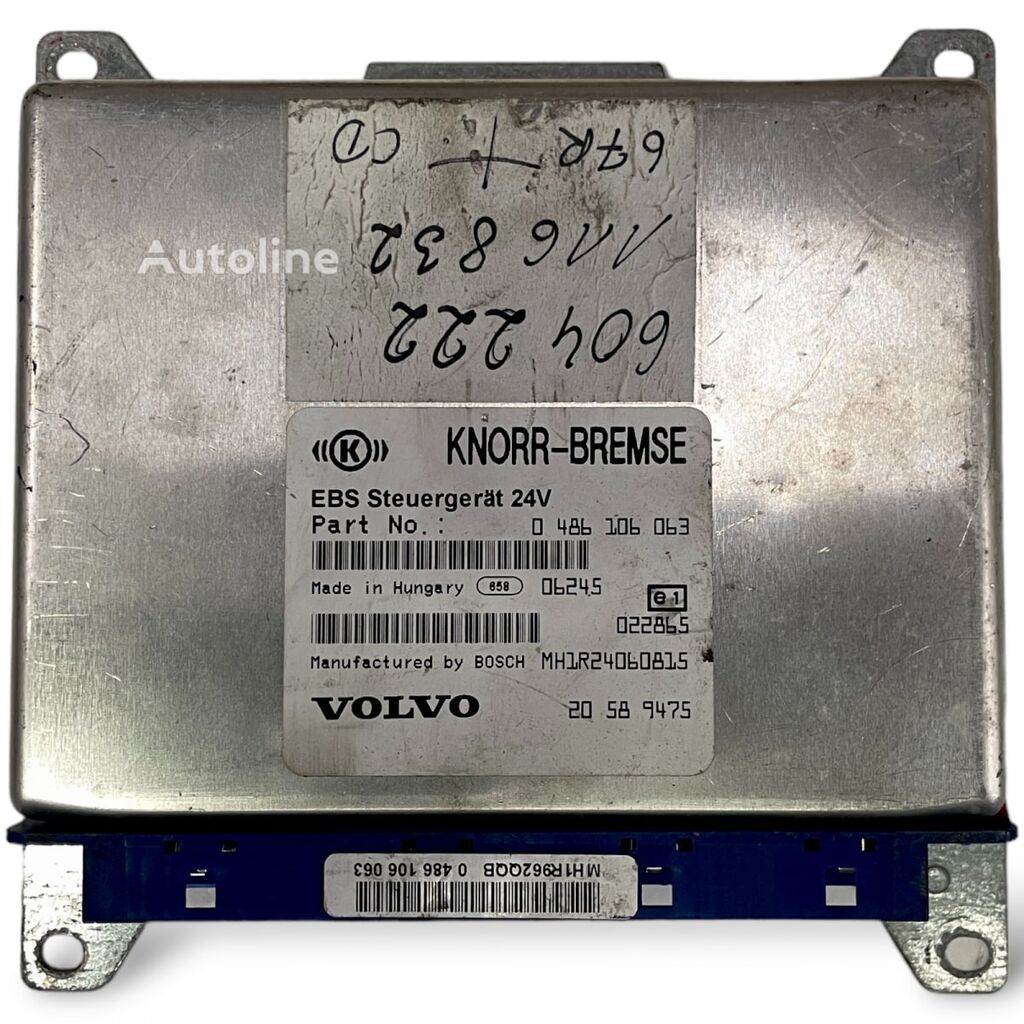 Unitate de Control EBS 24V 20589475 upravljačka jedinica za Knorr-Bremse pentru Volvo 0486106063 kamiona