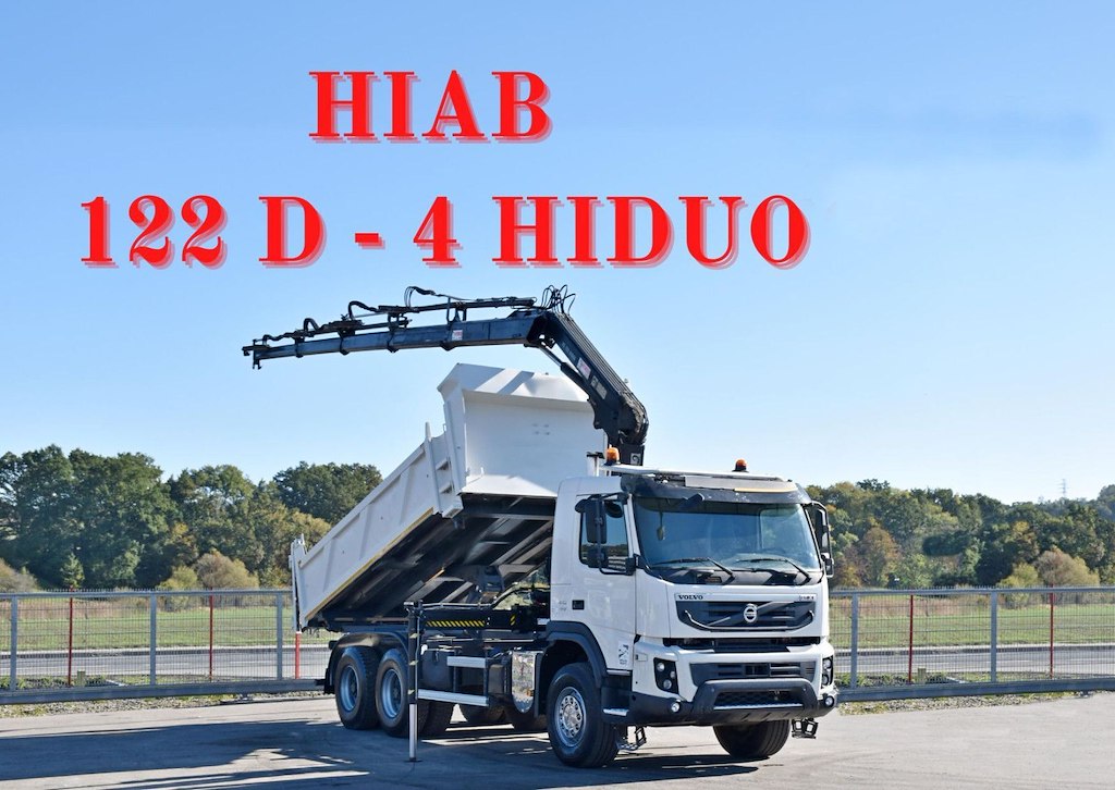 Volvo FMX 410 Kipper 5,20m*HIAB 122 D-4 HIDUO/FUNK*6x4 kiper