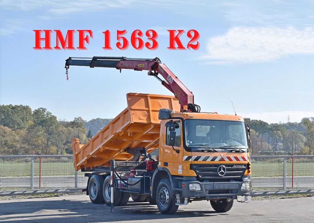 Mercedes-Benz ACTROS 3336 + BORDMATIC * HMF 1563 K2 /6x4 kiper