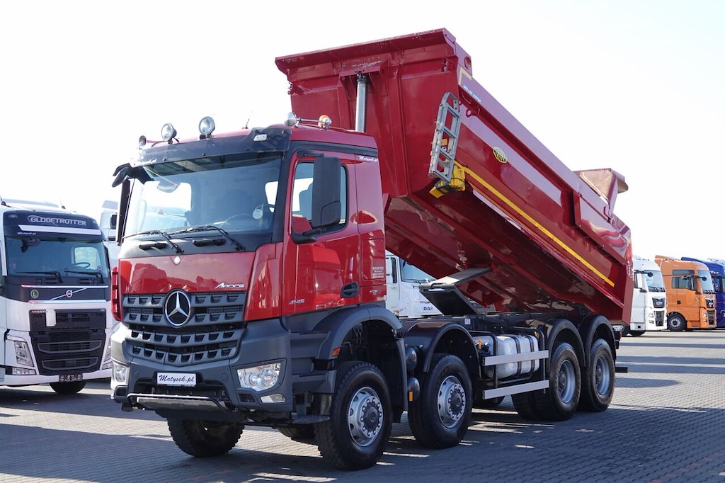 Mercedes-Benz AROCS 4145 / 8x8 / WYWROTKA TYLNOZSYPOWA / MEILLER KIPER / HYDRA