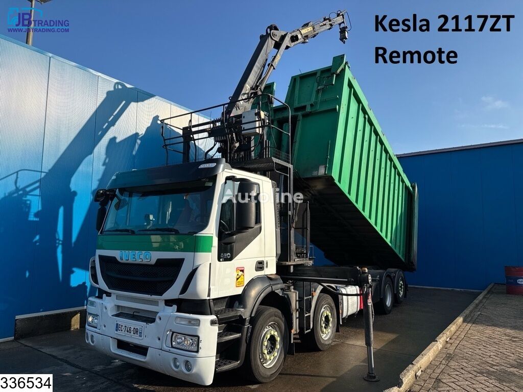 IVECO Stralis 420 8X2, EURO 6, Kesla, Remote kiper