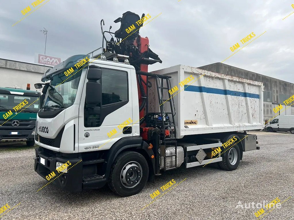 IVECO EuroCargo 160 Eurocargo 160E25 KIPPER + Kran Marchesi kiper