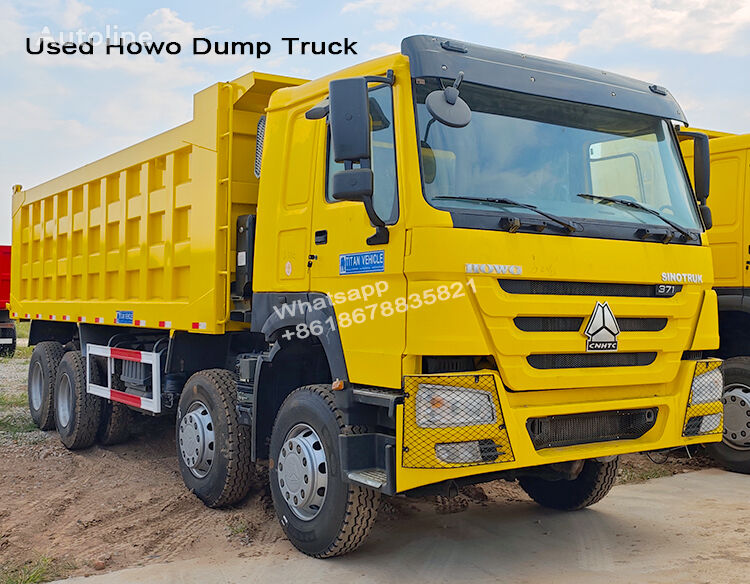 12 Wheeler 8x4 Used Howo Dump Truck for Sale in Cameroon kiper