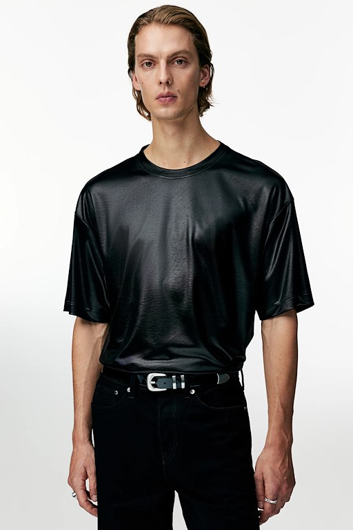 Loose Fit Satin T-shirt