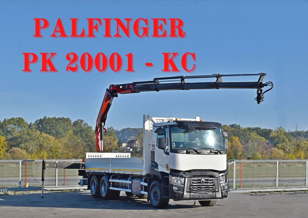 Renault C 380 *PRITSCHE 6,80m * PK 20001 - KC + FUNK*6x4 kamion s ravnom platformom