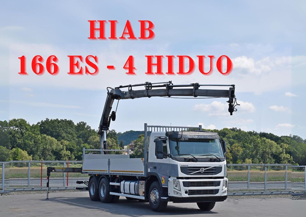 Volvo FM 370 * HIAB 166 ES - 4 HIPRO/FUNK * 6x4 kamion s ravnom platformom