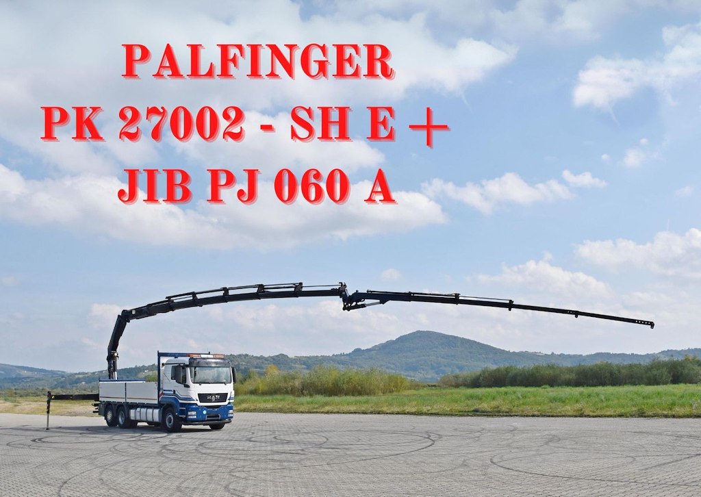 MAN TGS 26.440 *PK 27002 - SH E + JIB PJ060A + FUNK kamion s ravnom platformom