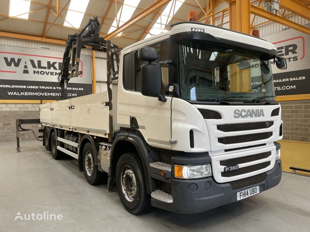 Scania P360 8X2 *EURO 6* BRICK GRAB – 2014 – FH14 UBO kamion s ravnom platformom