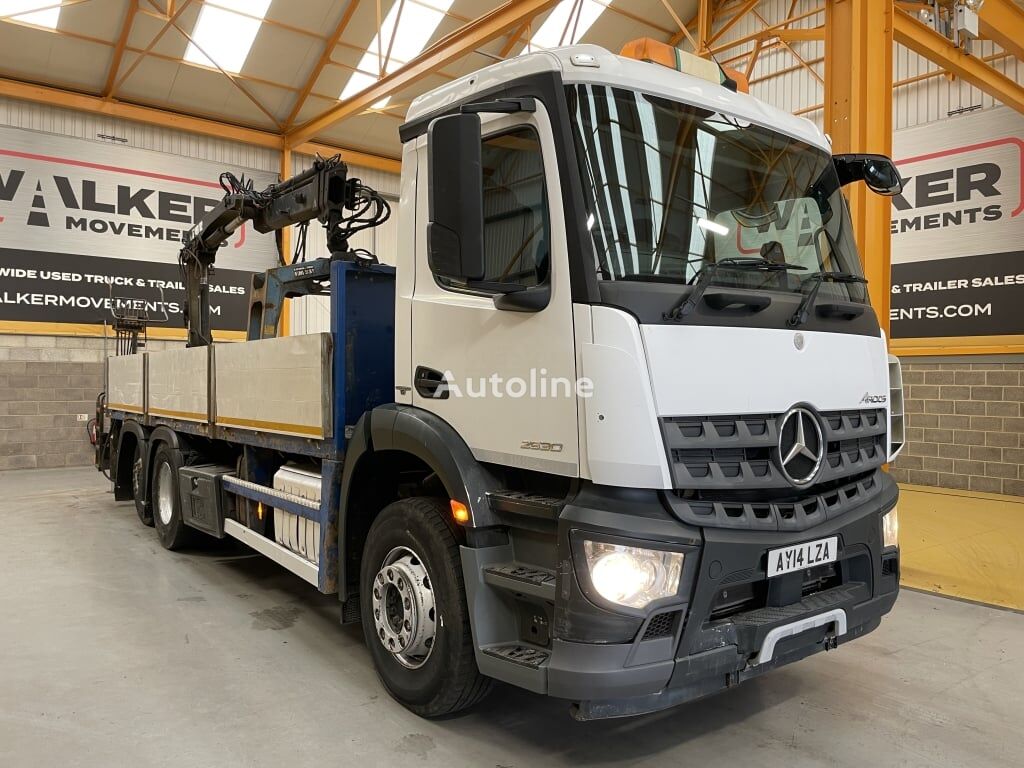 Mercedes-Benz AROCS 2530 *EURO 6* 6X2, 26 TONNE BRICK GRAB – 2014 – AY14 LZA kamion s ravnom platformom