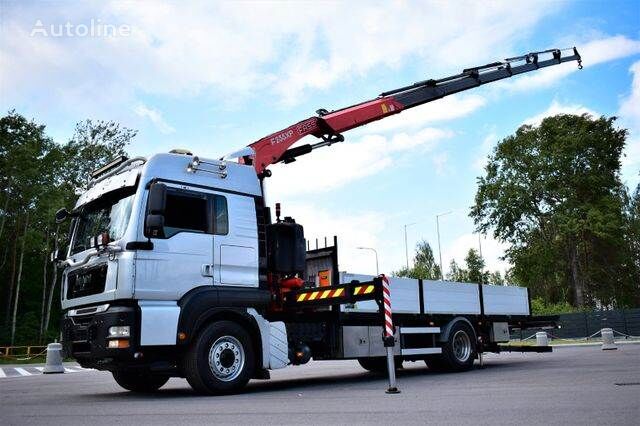 MAN TGA 18.350 4x4 H FASSI 235 KRAN Crane kamion s ravnom platformom