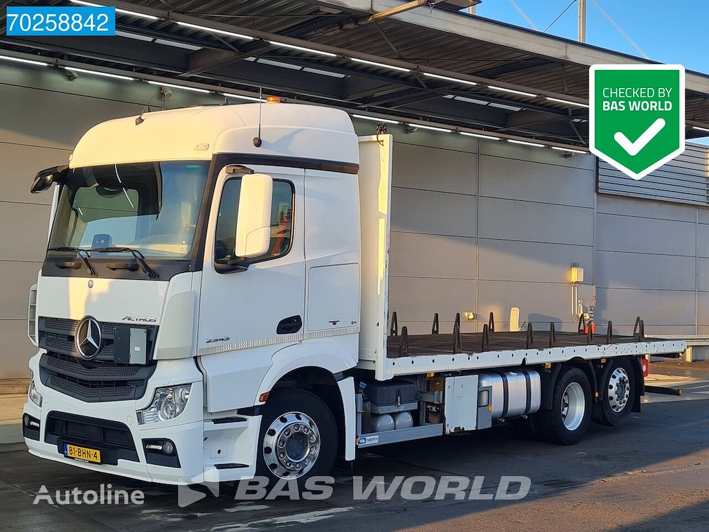 Mercedes-Benz Actros 2543 6X2 NL-Truck Retarder ADR Lift +Lenkachse Euro 6 kamion s ravnom platformom