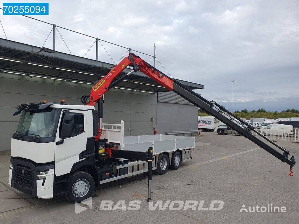 Novi Renault T 440 6X2 NEW! Palfinger PK24.001 SLD Kran Crane Euro 6 kamion s ravnom platformom