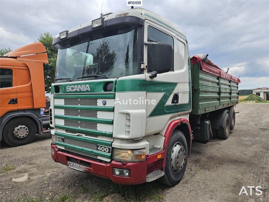 Scania 124L Wywrotka do ziaren kamion furgon