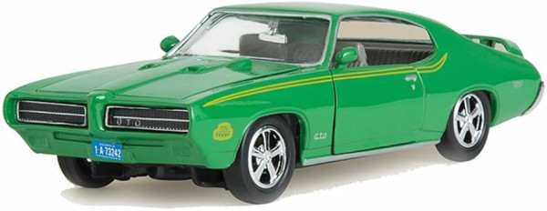 Metalni auto PONTIAC GTO 1966, 1:24, Motormax, Green