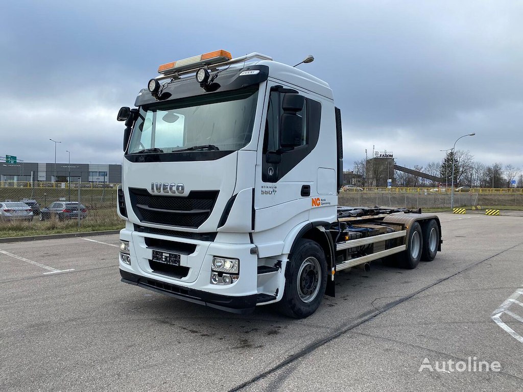 IVECO STRALIS 560 6X4 EURO 5 + HOOKLIFT HIAB kamion rol kiper