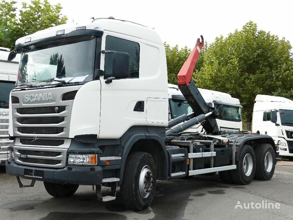 Scania R 450 Abrollkipper*6x4*Blattfederung* kamion rol kiper