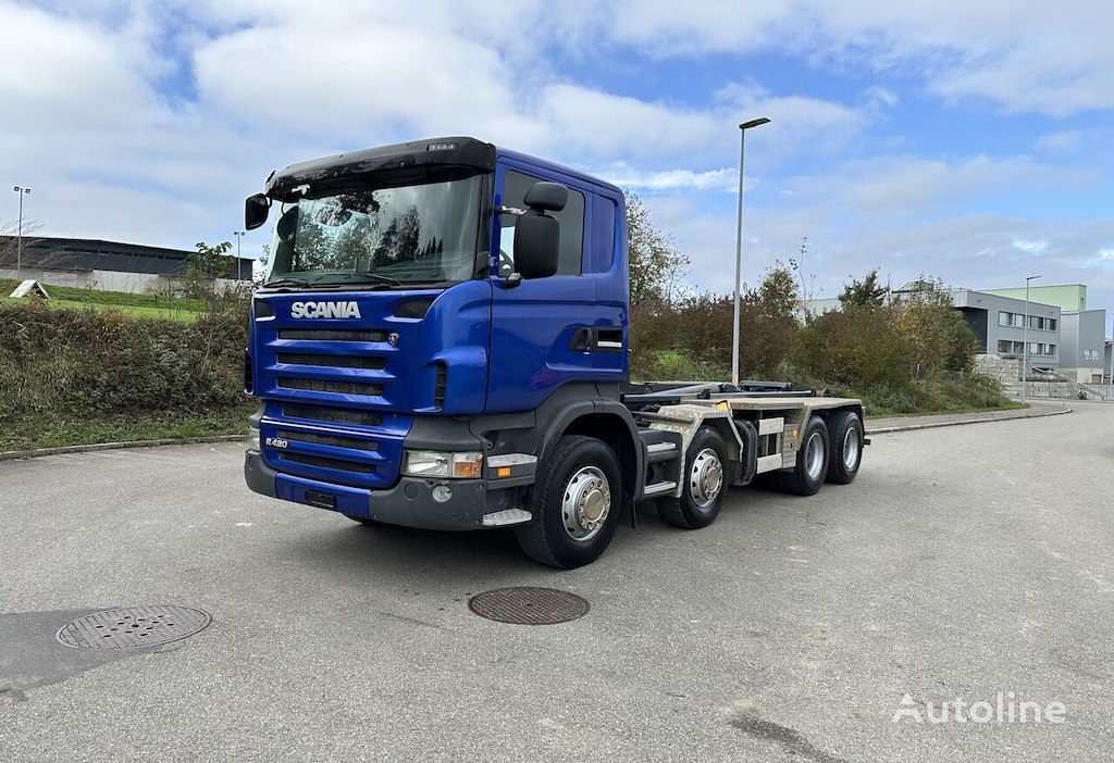 Scania R420 CB8x4 Haken kamion rol kiper