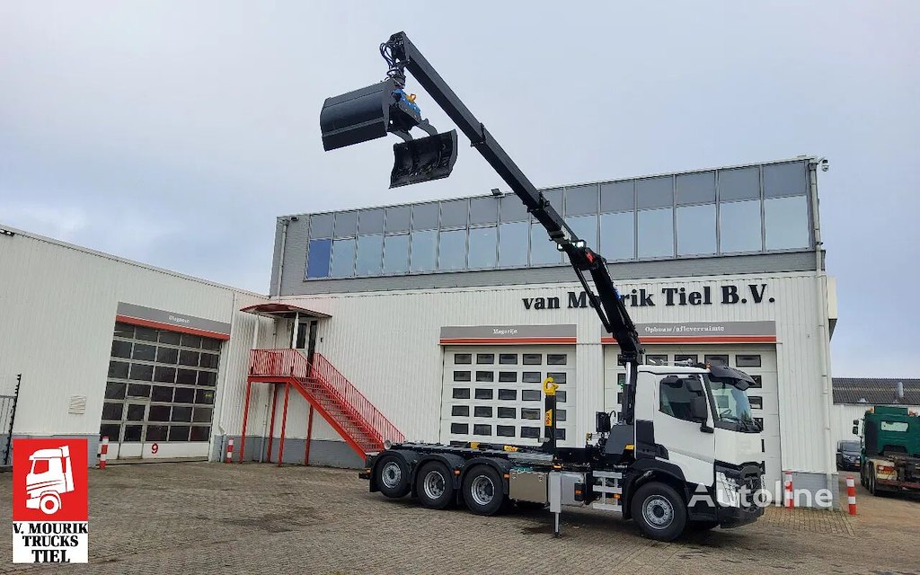 Novi Renault C520 P8x4*4 TRIDEM + HMF Z-KRAAN 19 TON & HYVA HAAKARM 26 TON - kamion rol kiper